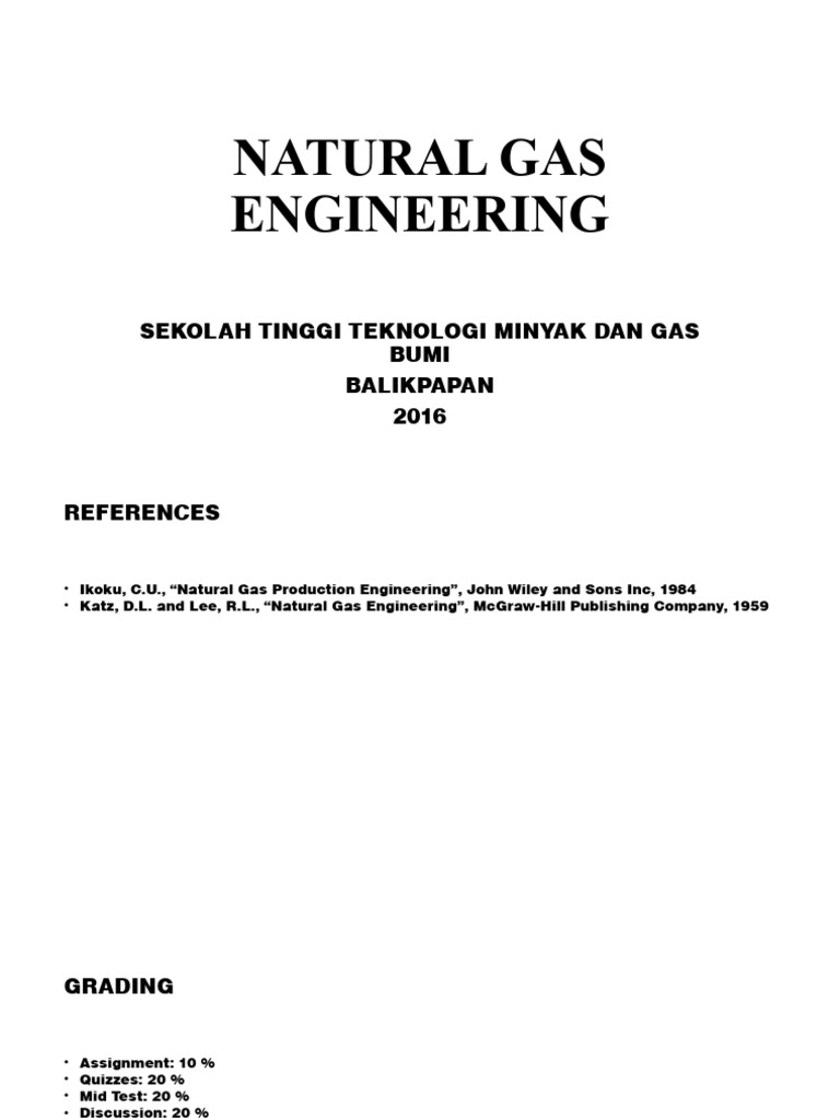 Natural Gas Engineering Syllabus Overview | PDF | Gases | Physical ...