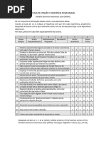 Teste: SRQ 20 - Self Report Questionnaire | PDF