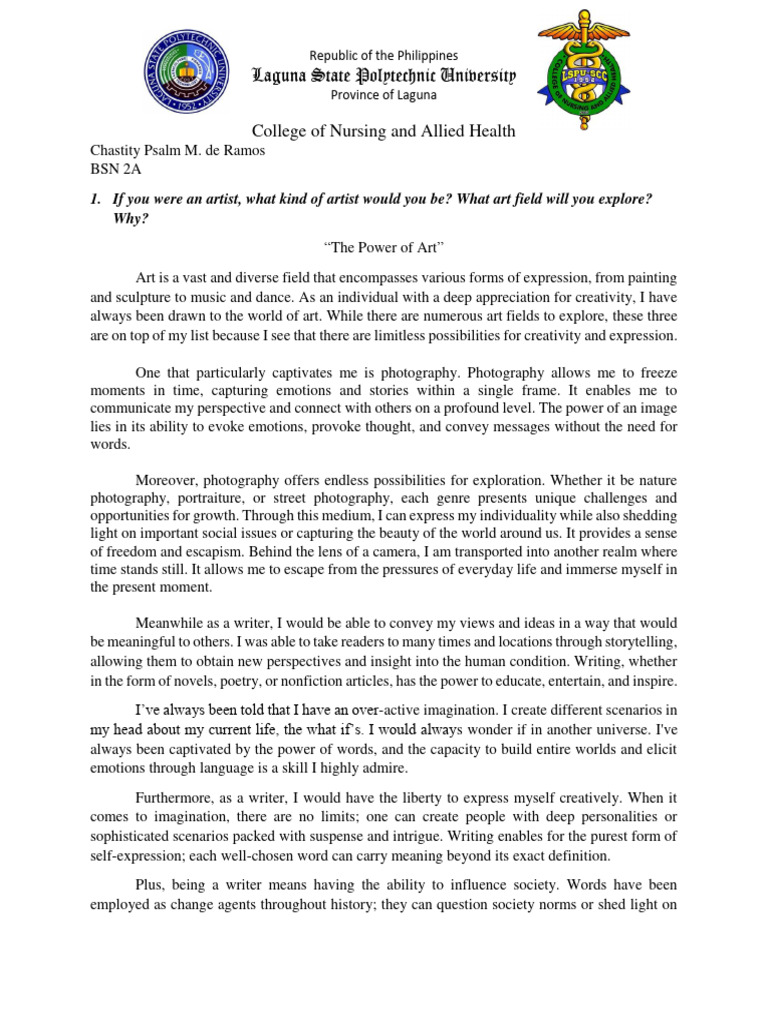 ART APPRECIATION_ESSAY | PDF | Creativity | Experience