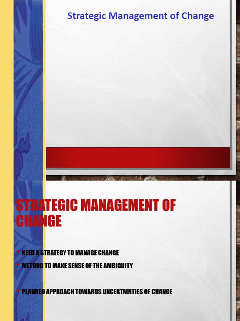 Session 1: Current and Emerging trends in Strategy Management | PDF ...