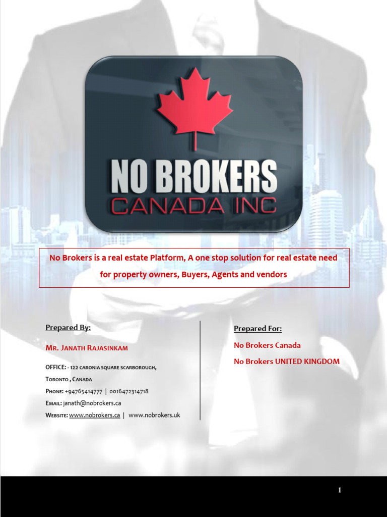 Real Estate Digital Brokerage Platform | PDF | Sales | Real Estate ...
