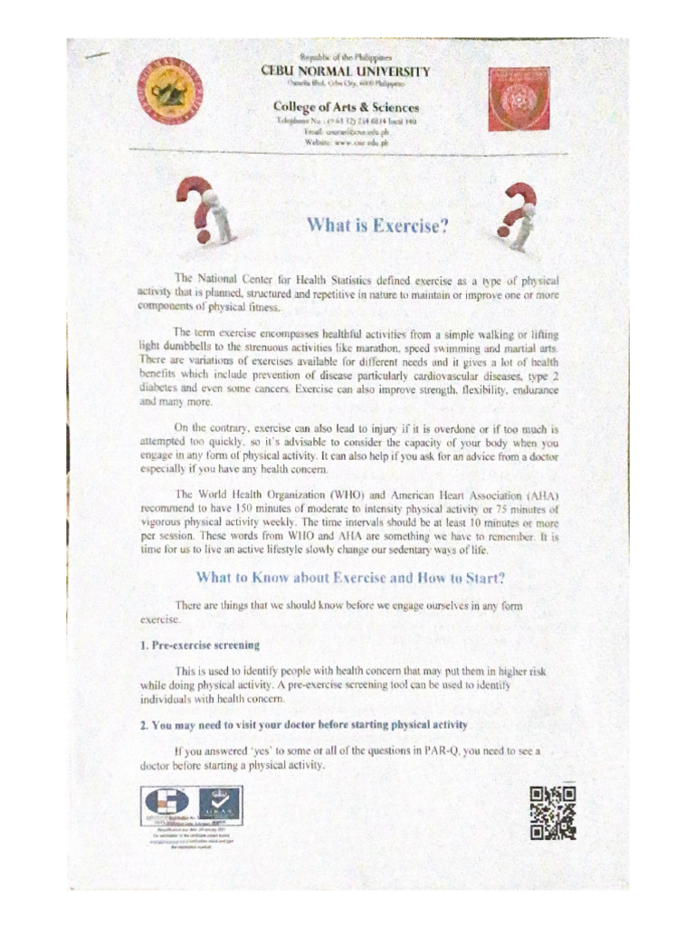 PE 2 What is Exercise Module | PDF