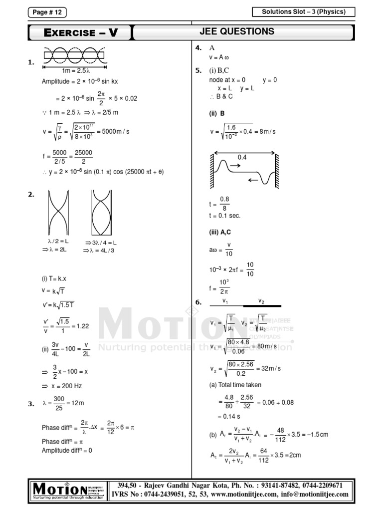 Exer 5 | PDF | Physics | Differential Calculus