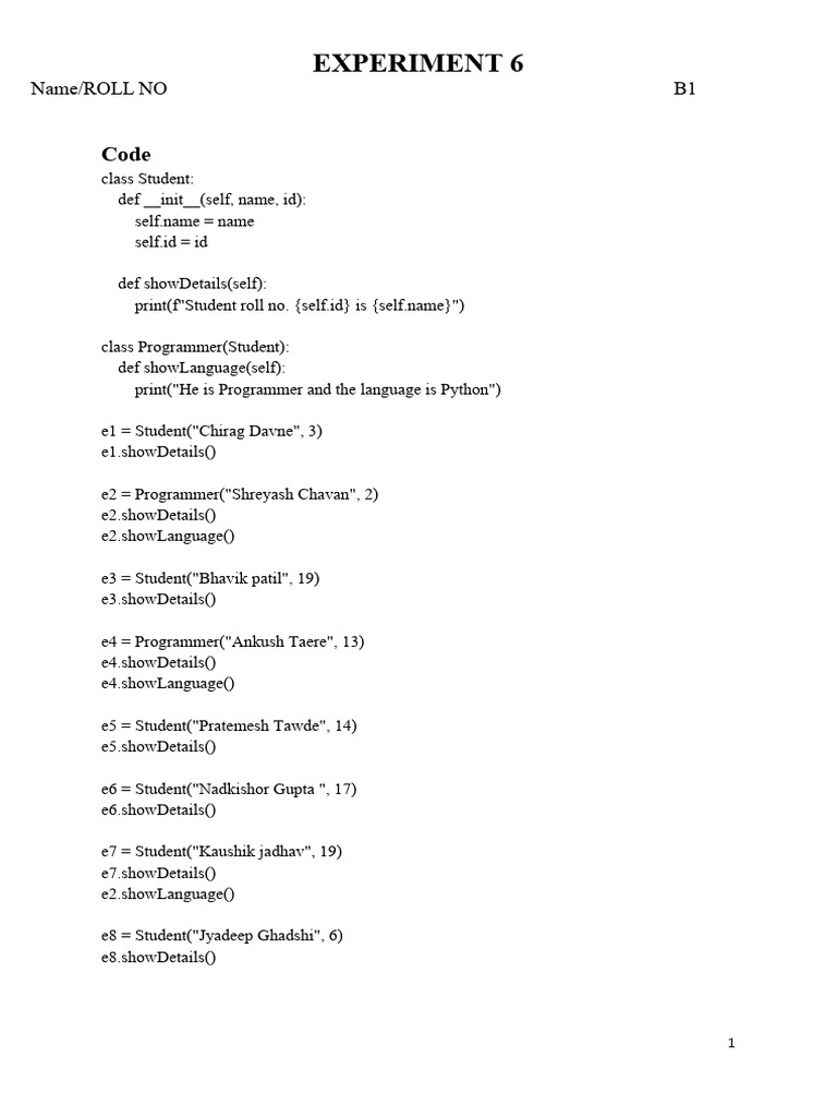 Exp 6 | Download Free PDF | Computer Programming | Software Engineering