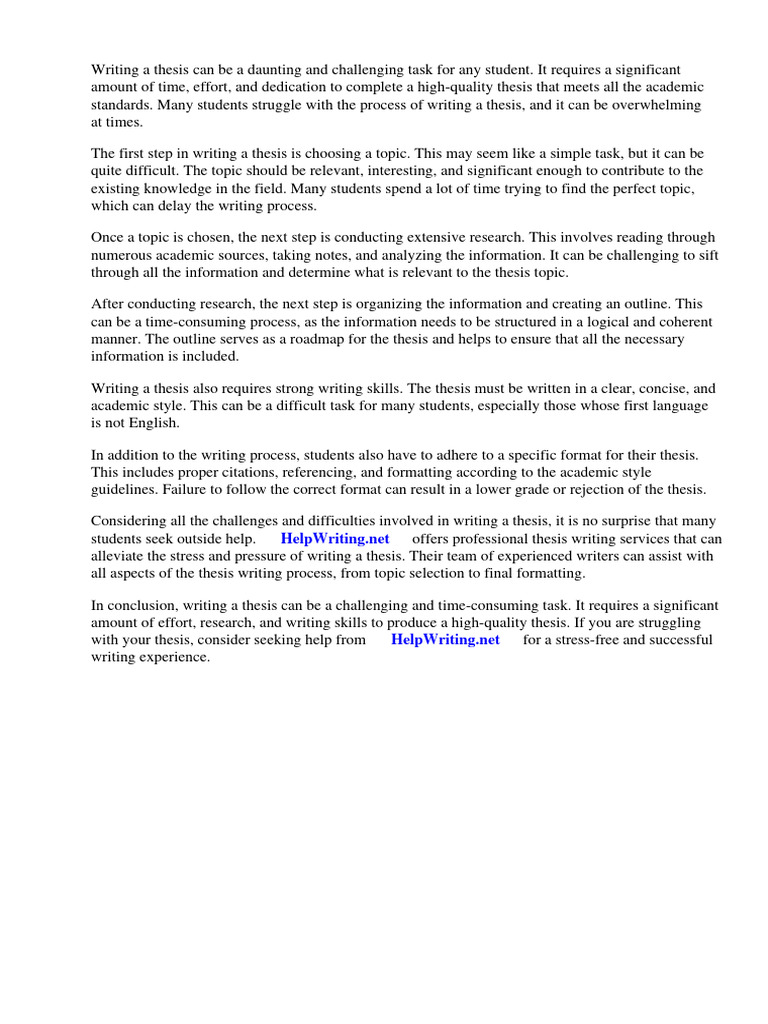 Standard Format For Writing A Term Paper | Download Free PDF | Thesis ...