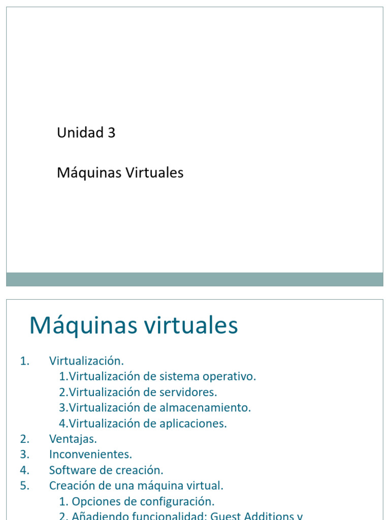 UT03 MaquinasVirtuales | PDF | V Mware | Virtualización