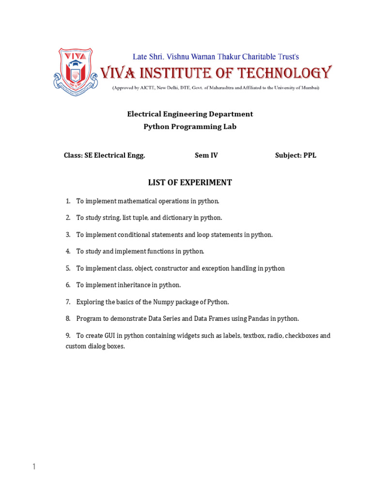 Ppl Lab Manual 2022 23 Pdf Class Computer Programming Parameter Computer Programming 