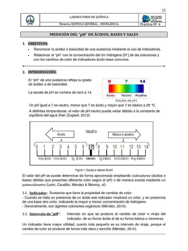 Medición del pH en Soluciones Químicas | PDF | Ph | Ácido