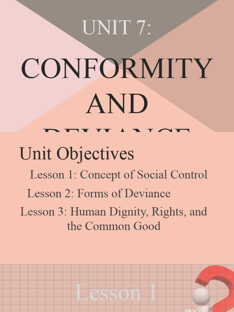 Conformity and Deviance | PDF | Deviance (Sociology) | Social Psychology