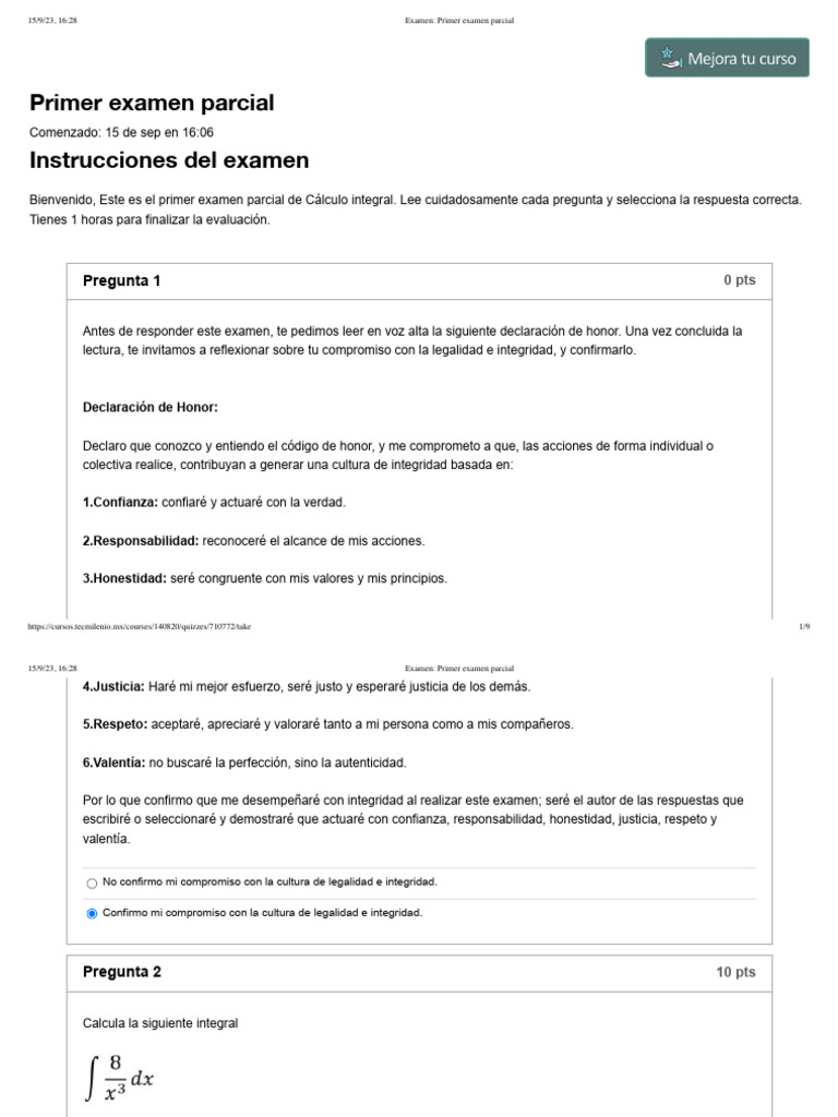 Examen_ Primer examen parcial | PDF
