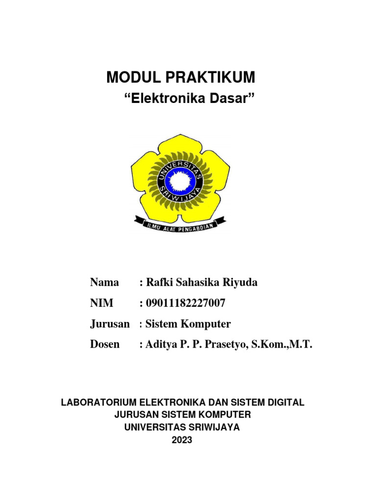 Prak Eldas 3 - Laporan Praktikum 2 - Rafki Sahasika Riyuda - 09011182227007 | PDF