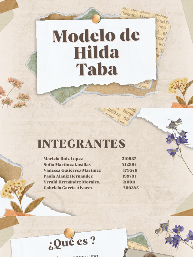 Modelo de Hilda Taba | PDF | Plan de estudios | Cognición