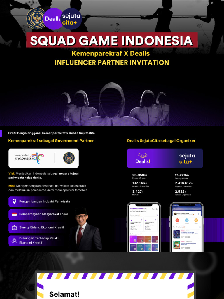 Proposal Influencer Partner Squad Game Indonesia | PDF