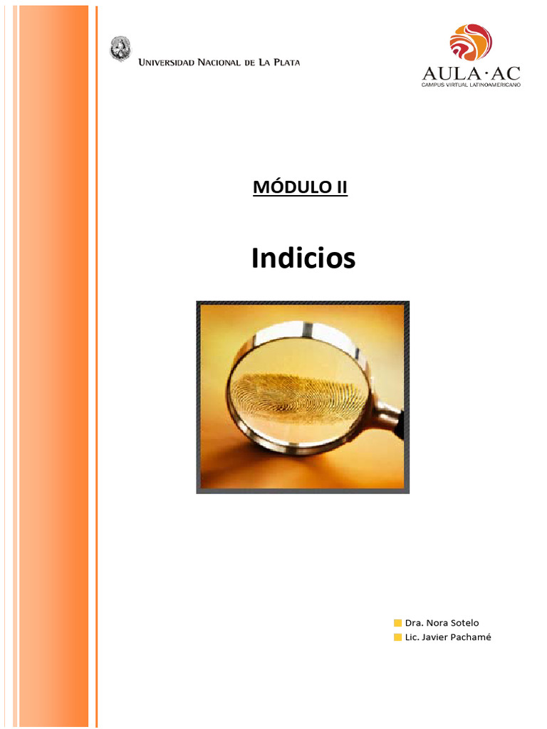 Clase 3 - Indicios | PDF | Evidencia (ley) | Evidencia