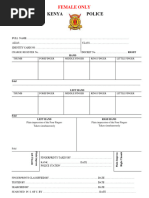 Kenya Police P3 Form 2025 Guidelines | PDF