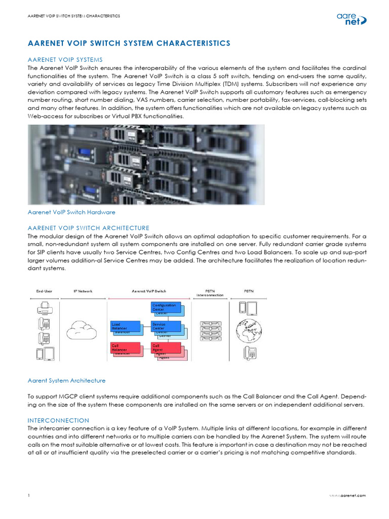 VoIP_Switch_Characteristics_en_0818 | PDF | Voice Over Ip | Server ...