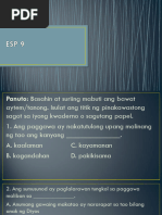 Esp g9 Quarter 2 Module 5 | PDF