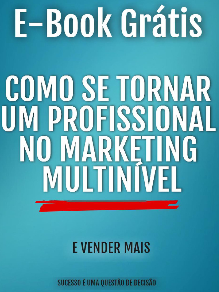 E-Book - Como Se Profissionalizar No Marketing Multínivel | PDF | Marketing multinível | Tempo