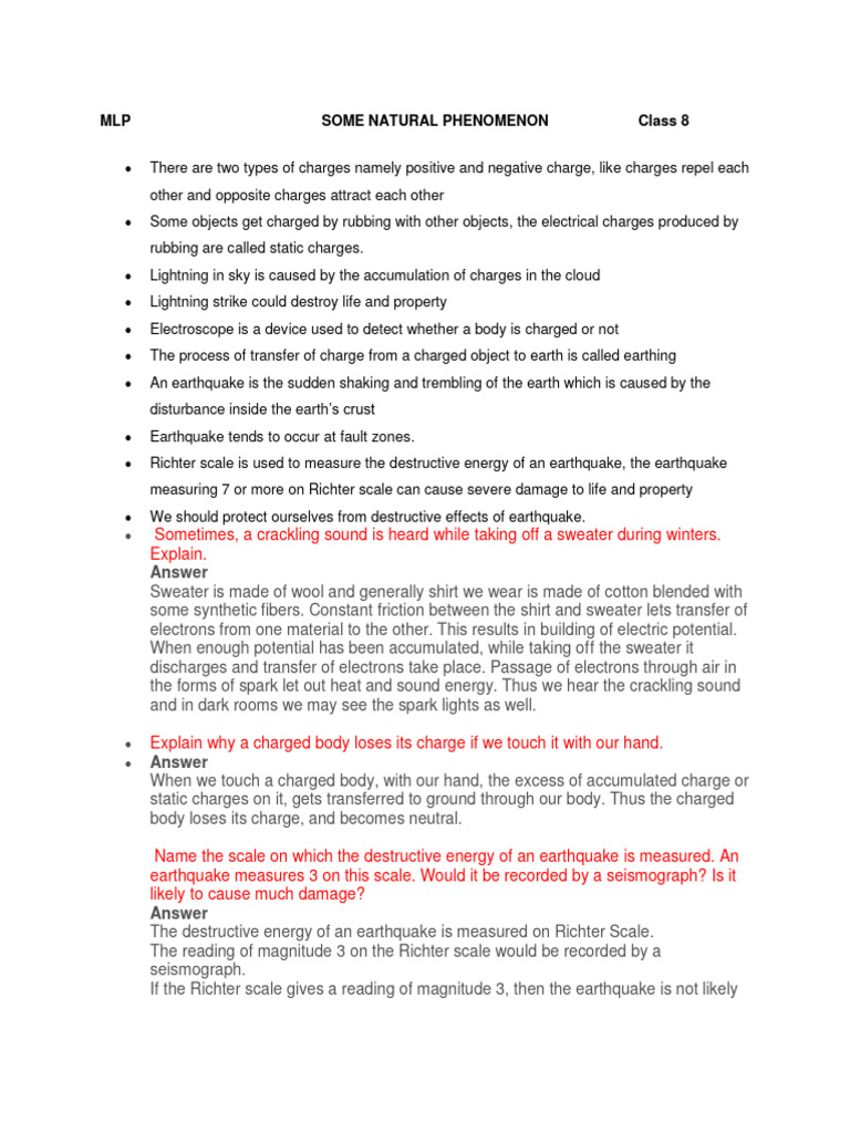 MLP HLP Some Natural Phenomenon 2023 | PDF | Earthquakes ...