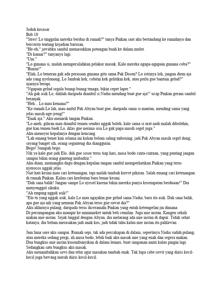 Jodoh Kesasar | PDF
