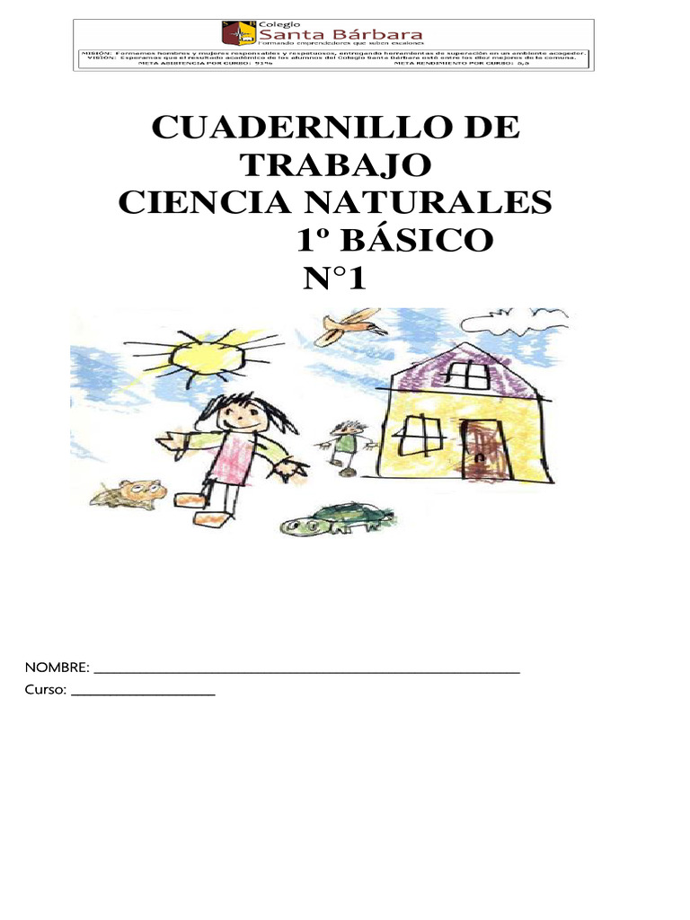 Cuadernillo Ciencias Naturales 1basico | PDF | Aprendizaje