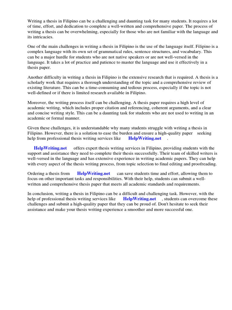 Bahagi NG Term Paper Sa Filipino | PDF | Tagalog Language | Thesis