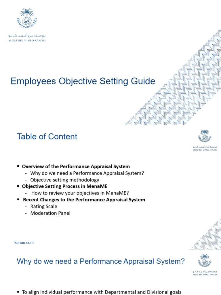 EmployeesObjective Setting Guide (2024) | PDF | Goal | Performance ...