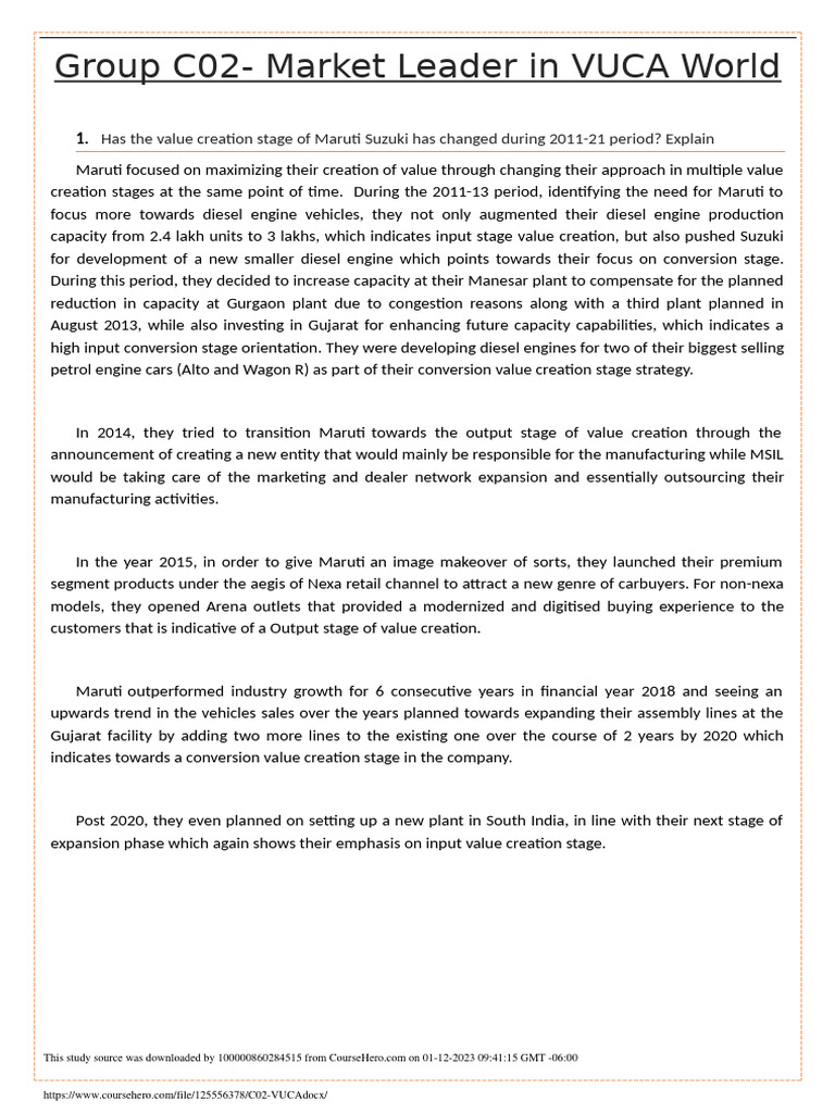 C02 Vuca | PDF | Rationality | Economies