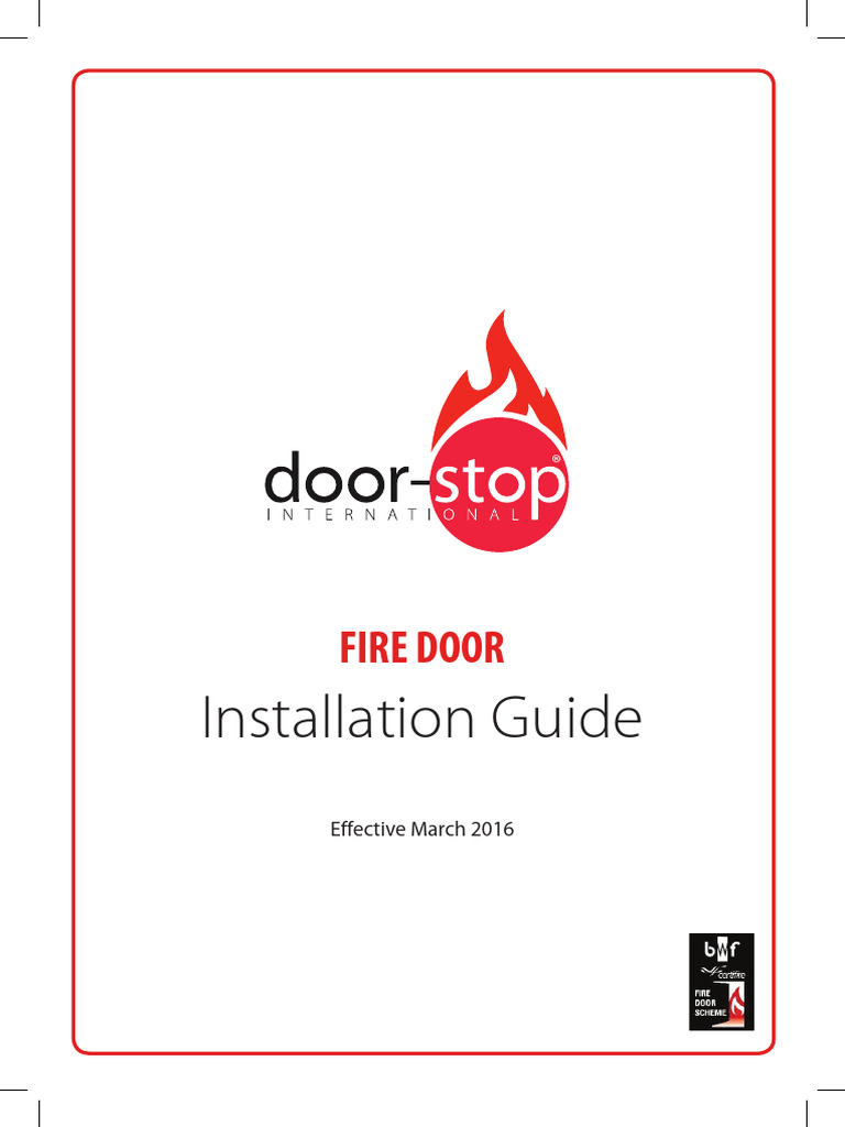 Composite Fire Door Installation Guide | PDF | Door | Screw
