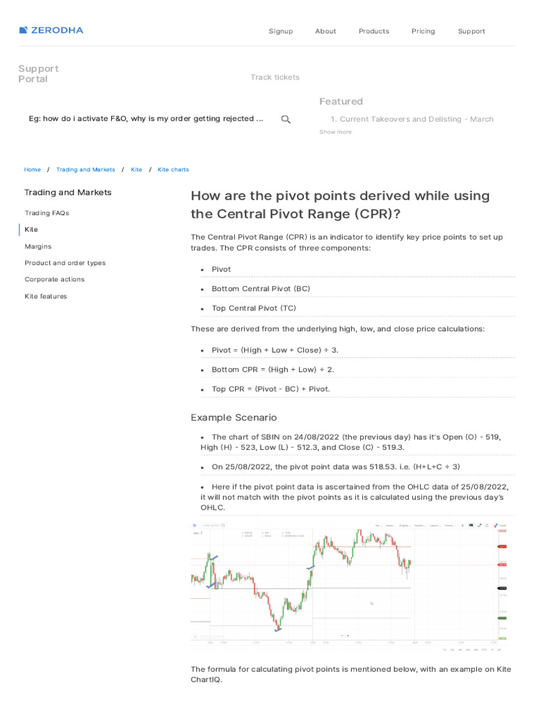 Understanding Central Pivot Range (CPR) | PDF | Financial Markets ...