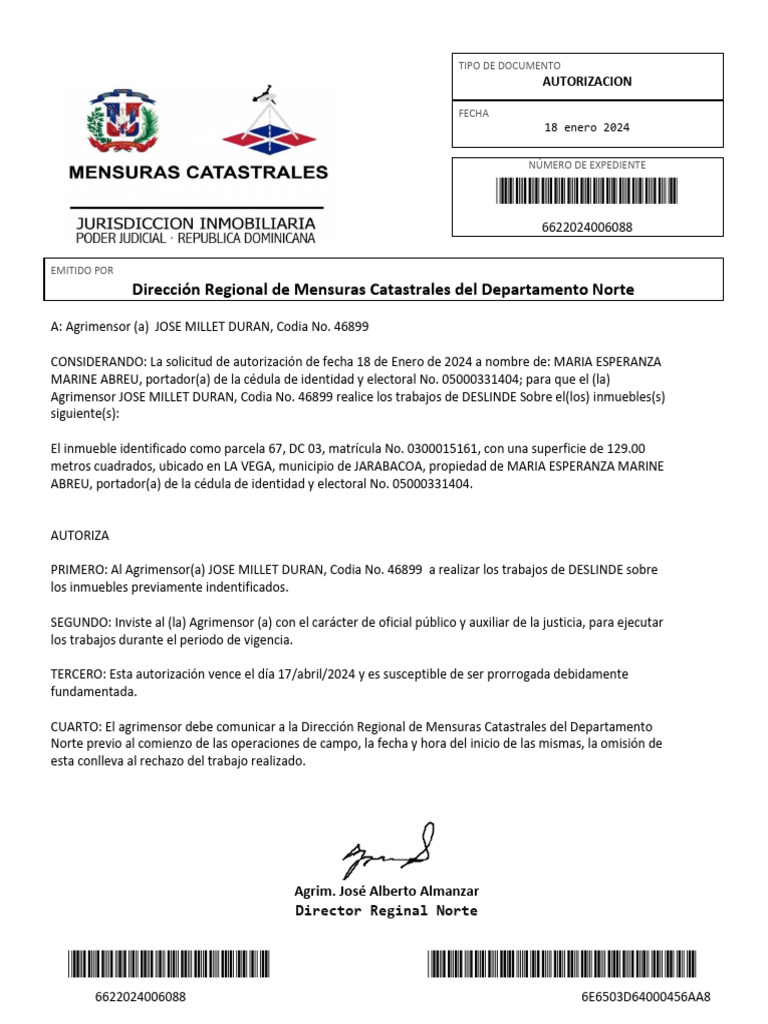 Oficio de Autorización | PDF