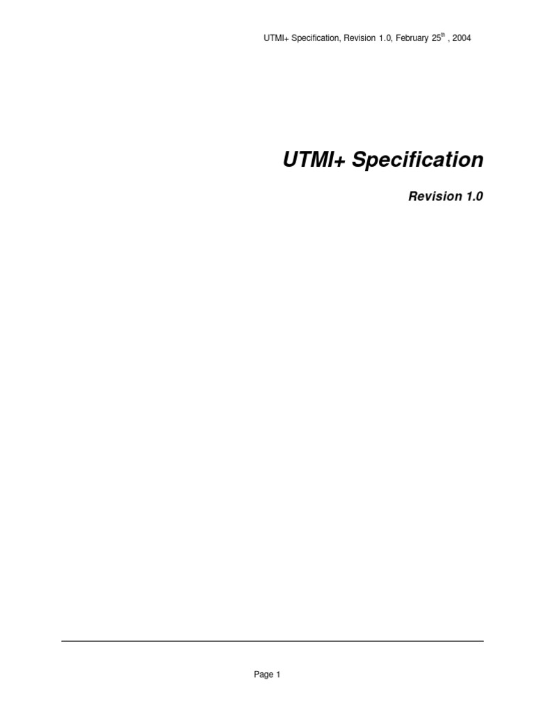 UTMI-PLUS-SPECIFICATION | PDF | Usb | Information And Communications ...