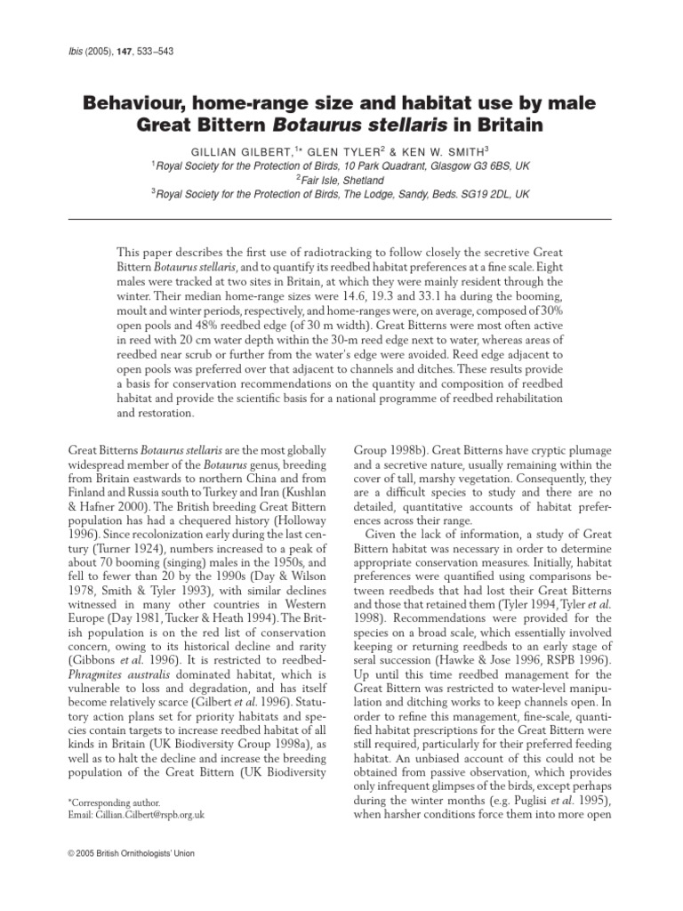 Behaviour, Home-Range Size and Habitat Use | PDF