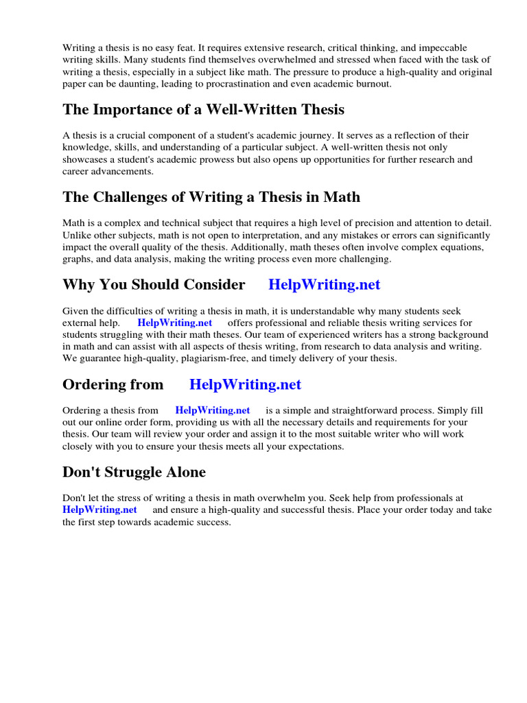 Term Paper Math | PDF | Mathematics | Thesis