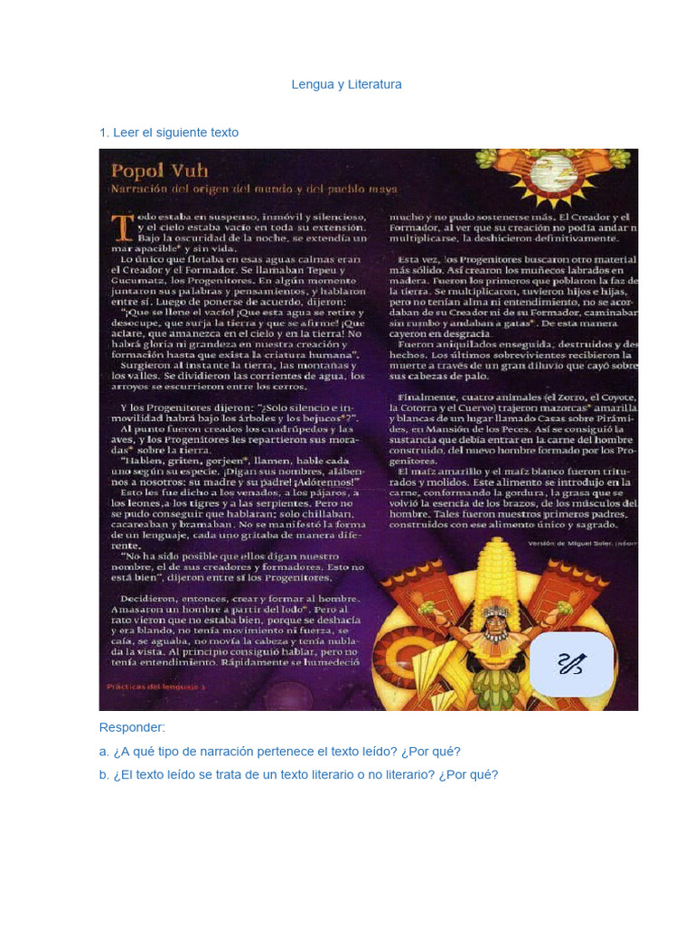 Repaso. Textos Literarios y No Literarios. | PDF | Libros