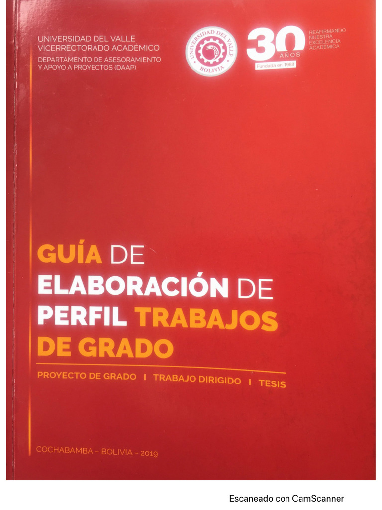 GUIA PERFIL DE PROYECTO | | PDF
