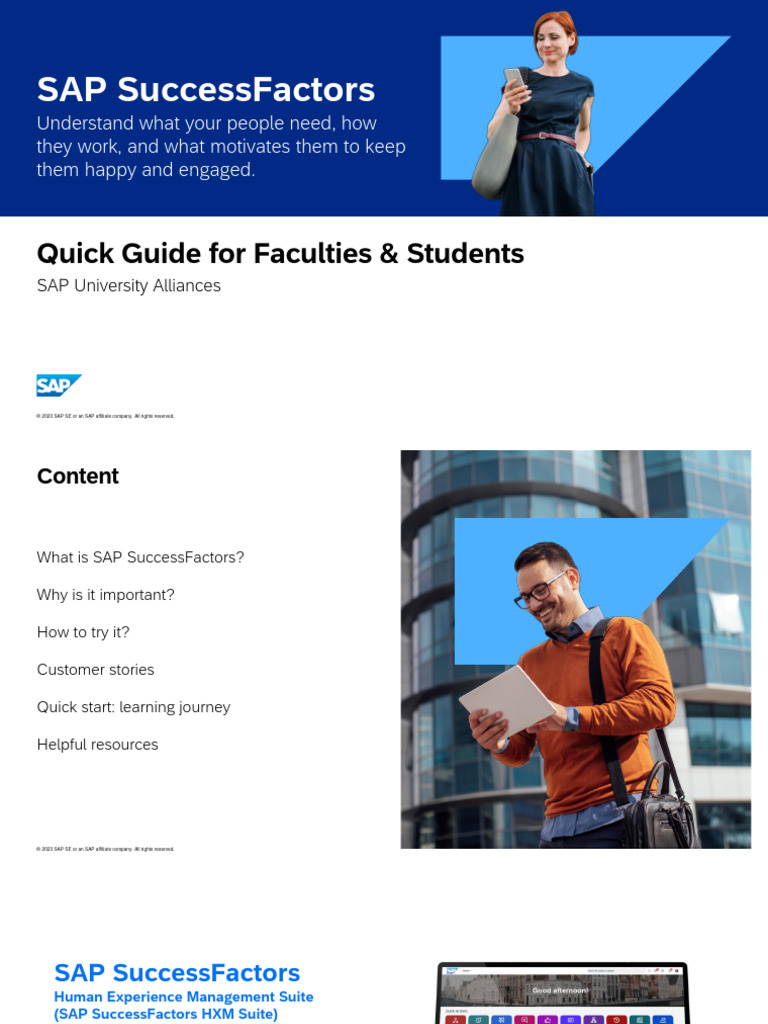 Quick Start Guide - SAP SuccessFactors | PDF | Human Resource ...