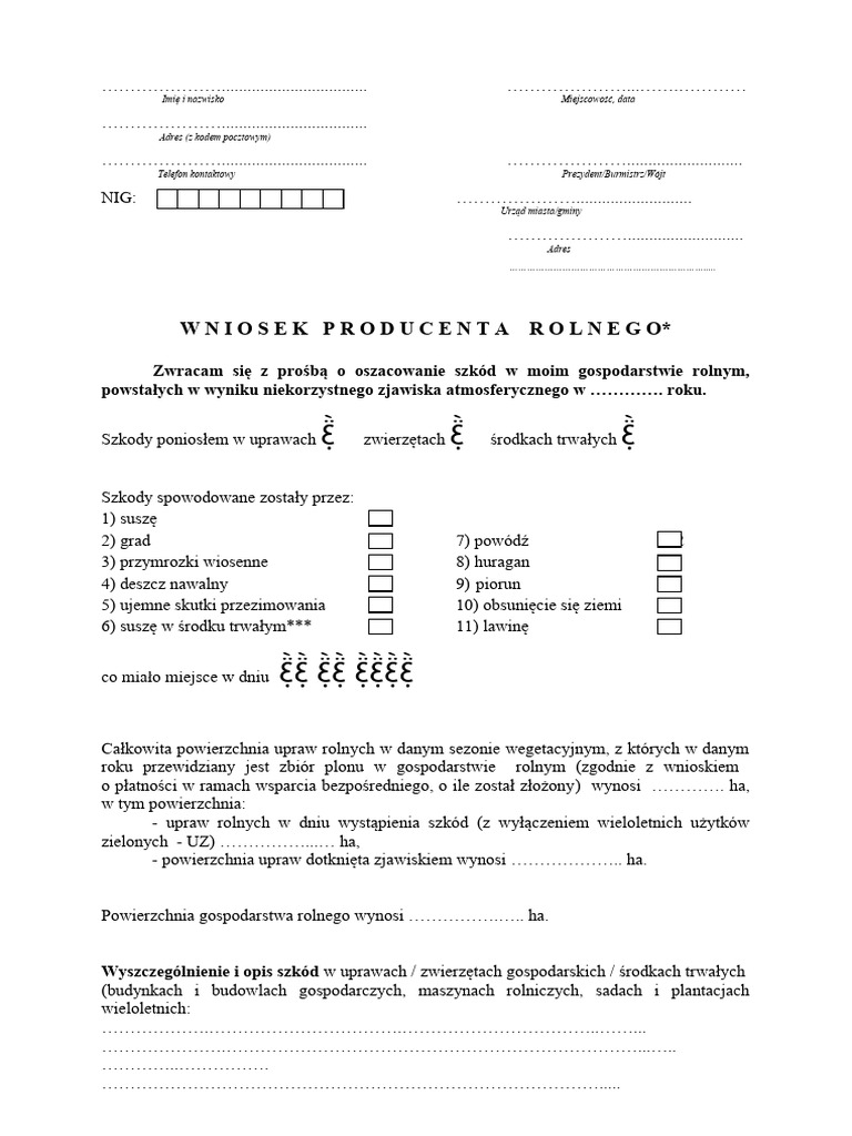 Wniosek_rolnika_dotyczacy_oszacowania_szkod_w_gosp__rol_2023 | PDF Wniosek_rolnika_dotyczacy_oszacowania_szkod_w_gosp__rol_2023 | PDF