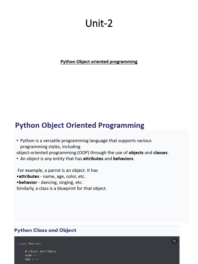 Unit-2 | PDF | Class (Computer Programming) | Anonymous Function Unit-2 | PDF | Class (Computer Programming) | Anonymous Function