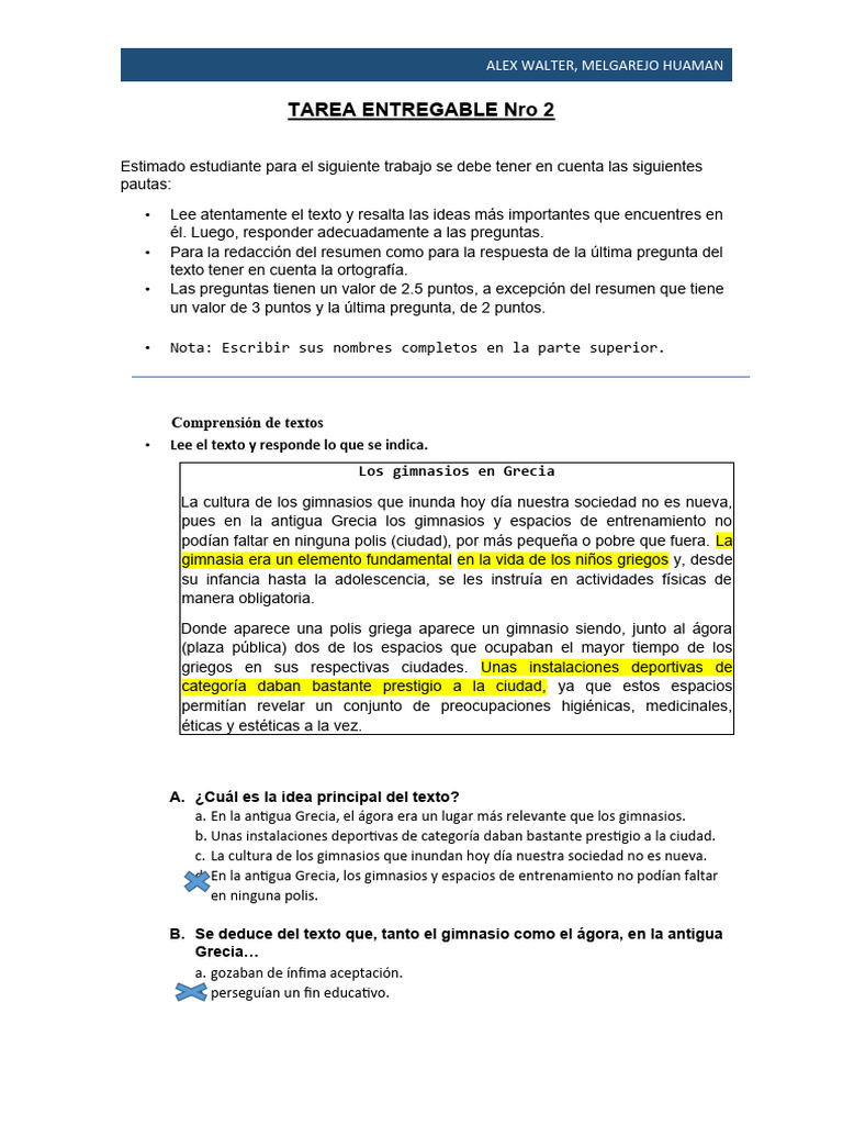 SPSU-867 - ACTIVIDADENTREGABLE002 Alex Melgarejo | PDF | Antigua Grecia