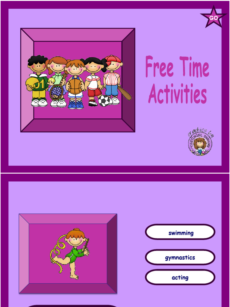Free Time Activities Fun Activities Games Games 72506 | PDF