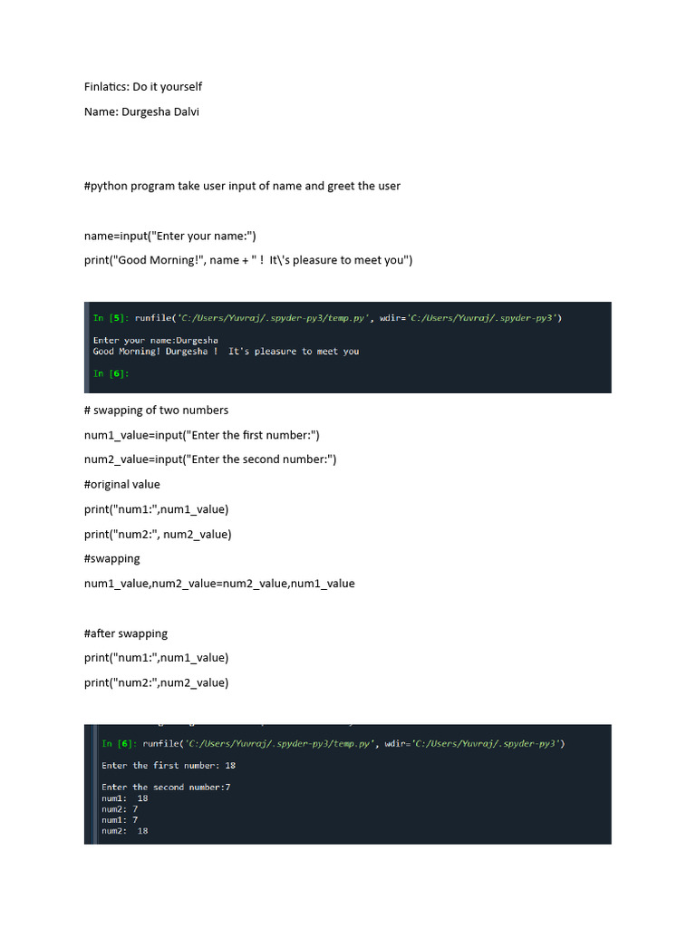 Finlatics Capsule1 Do It Yourself Durgesha Dalvi | PDF