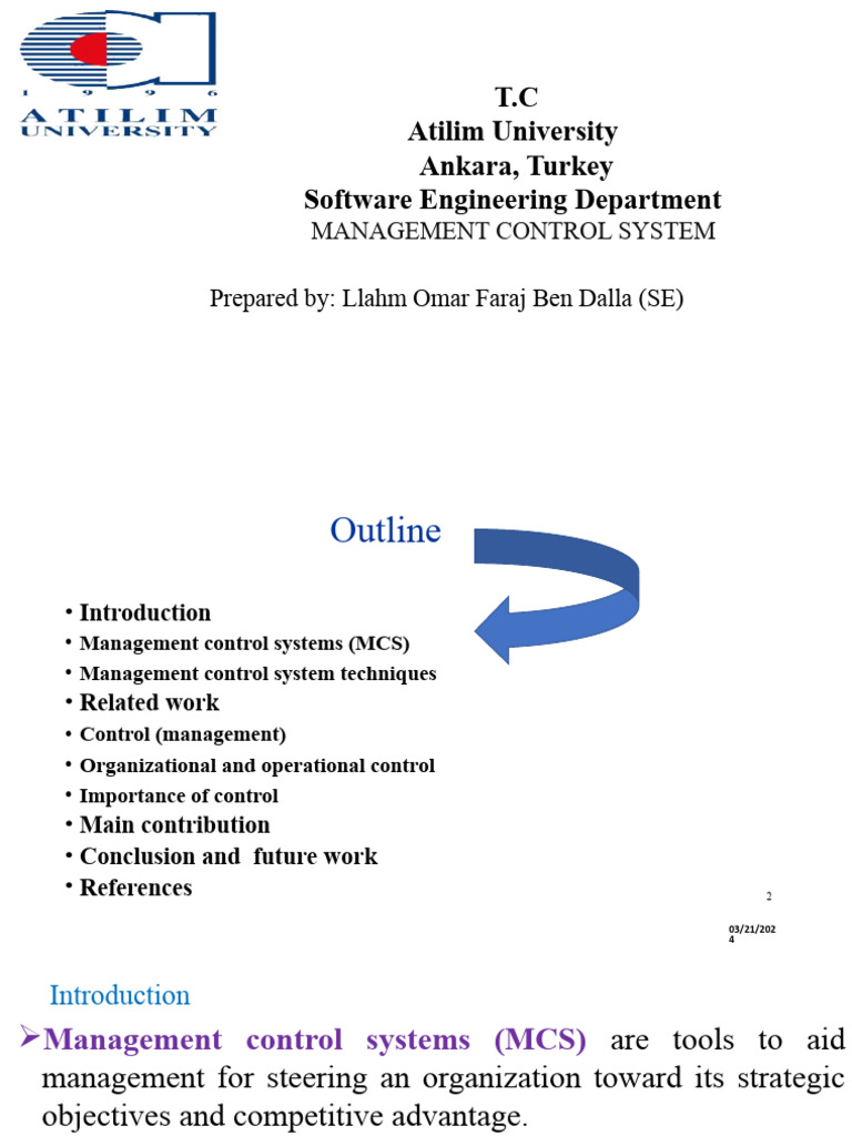 MANAGEMENT CONTROL SYSTEM by Llahm | PDF | System | Risk