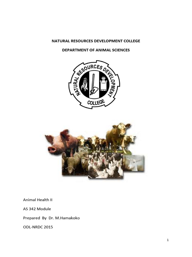 Animal Health | PDF | Infection | Anthrax