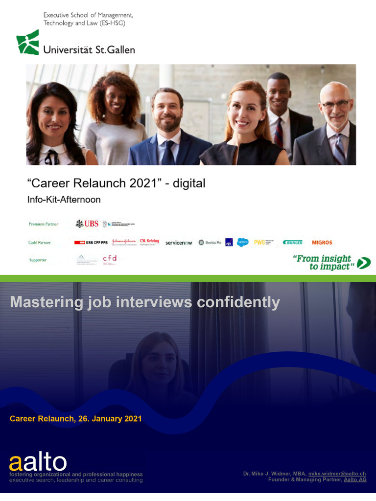 Master Job Interviews | PDF | Investing | Ubs