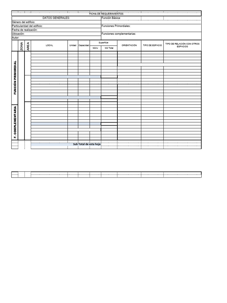 1 Tabla de Análisis de Edificios | PDF