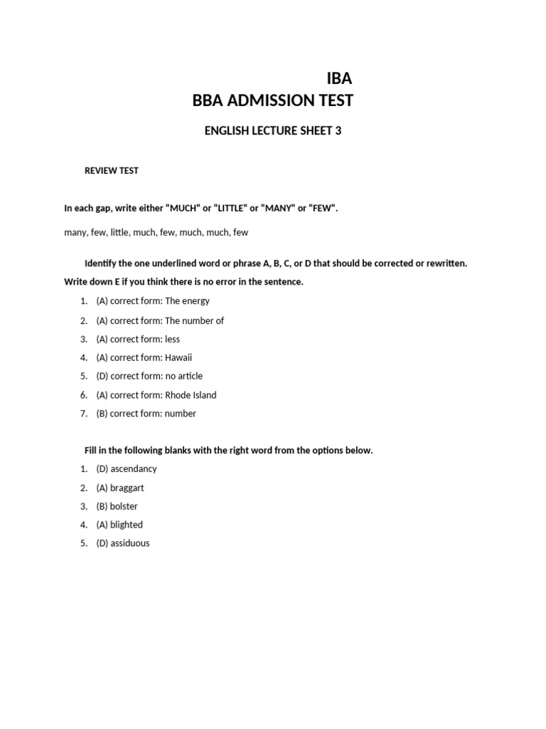Bba English Lecture 3 Solution | PDF | Pronoun | Language Mechanics