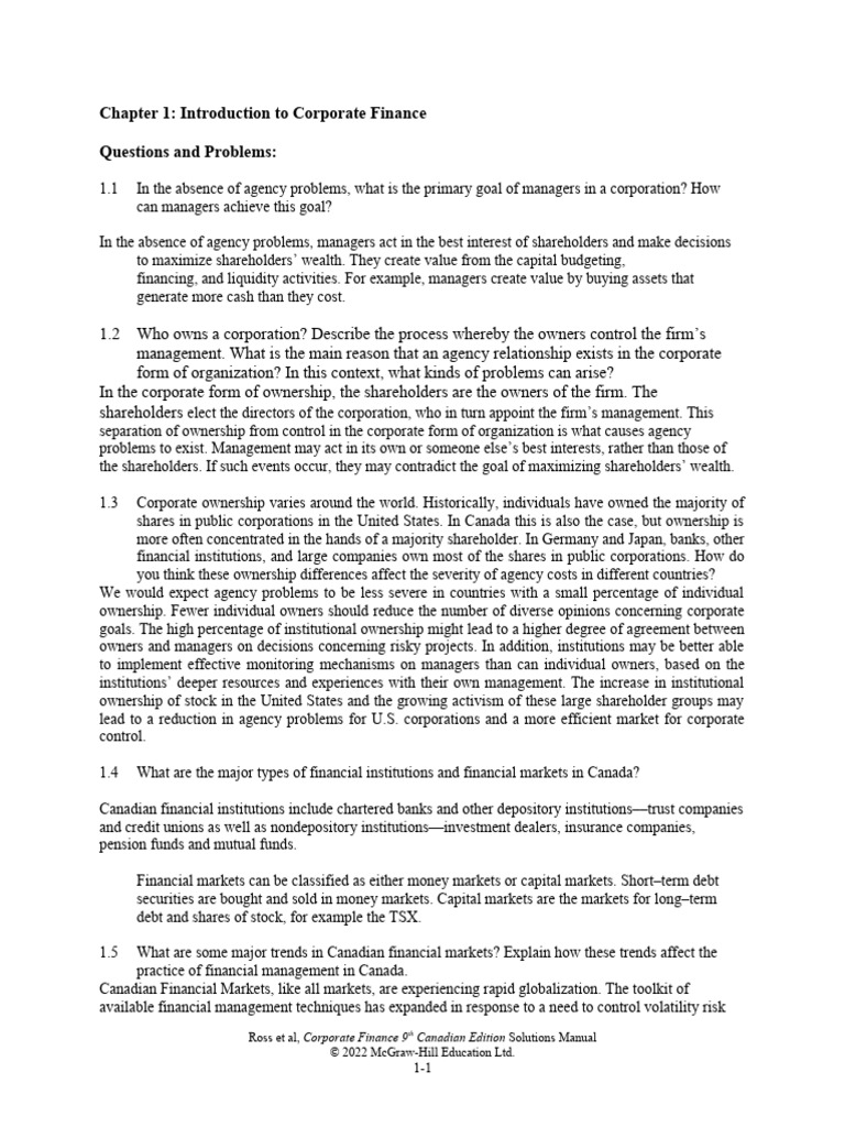Chapter 1 | PDF | Dividend | Capital Gain