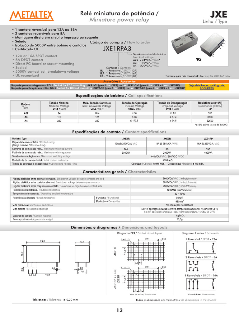 Rele Metaltex | PDF