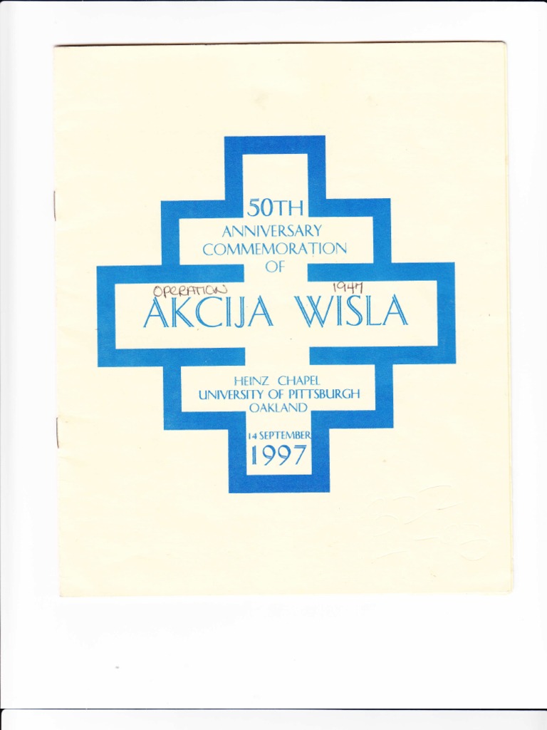 Akcja Wisla Program 1997 | PDF | Social Science | Travel